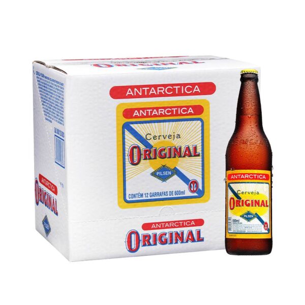 Antarctica Original Garrafa 600ml- Caixa c/12 Unidades – Forte Bebidas