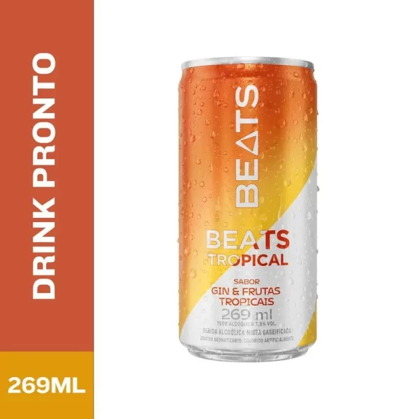 Skol Beats Tropical Lata 269ml- Caixa c/15 Unidades – Forte Bebidas